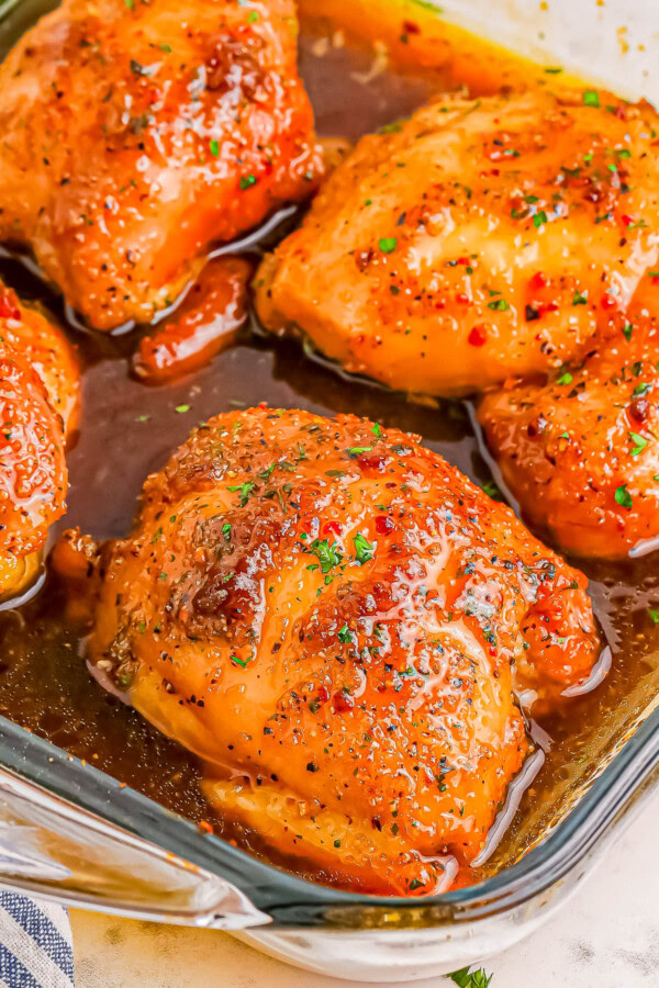 Baked Brown Sugar Italian Chicken - Averie Cooks