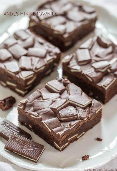 Caramel Chocolate Chip Brownies - Averie Cooks