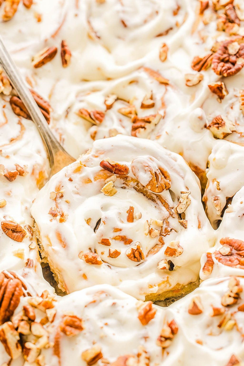 Carrot Cake Cinnamon Rolls with Cream Cheese Frosting