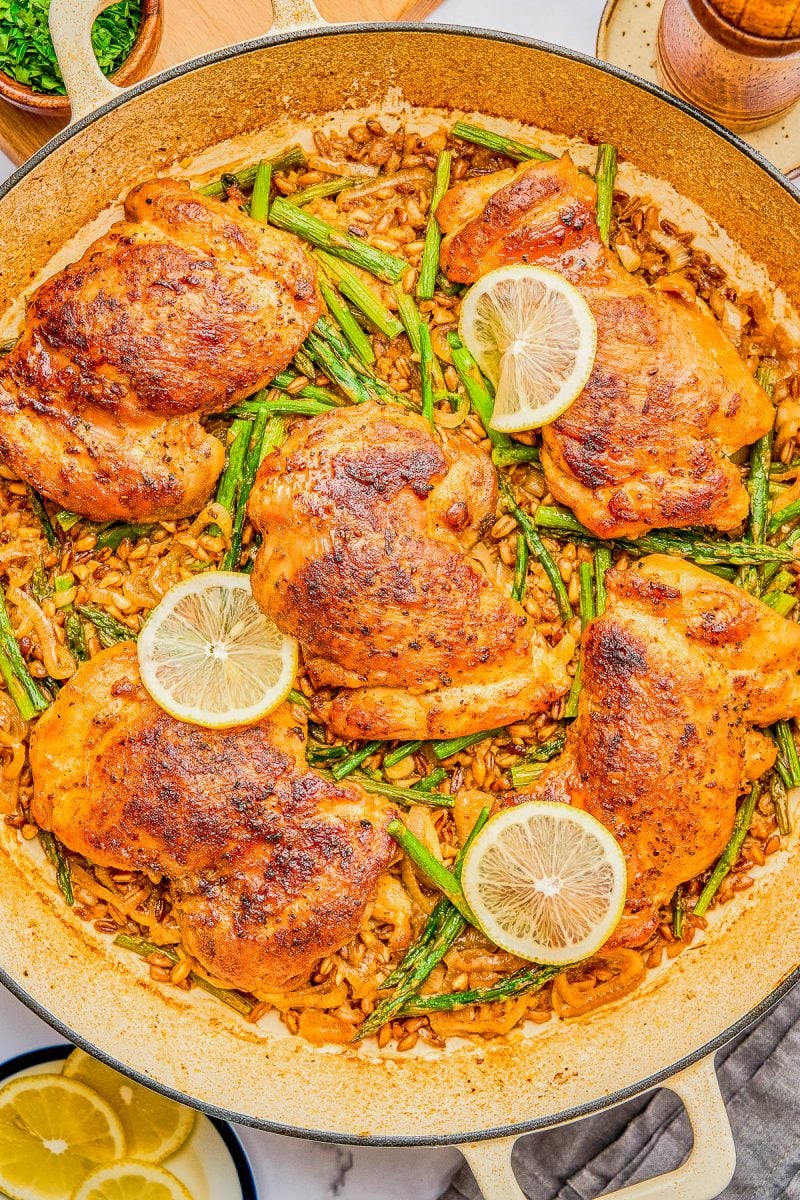 One-Skillet Lemon Chicken - Averie Cooks