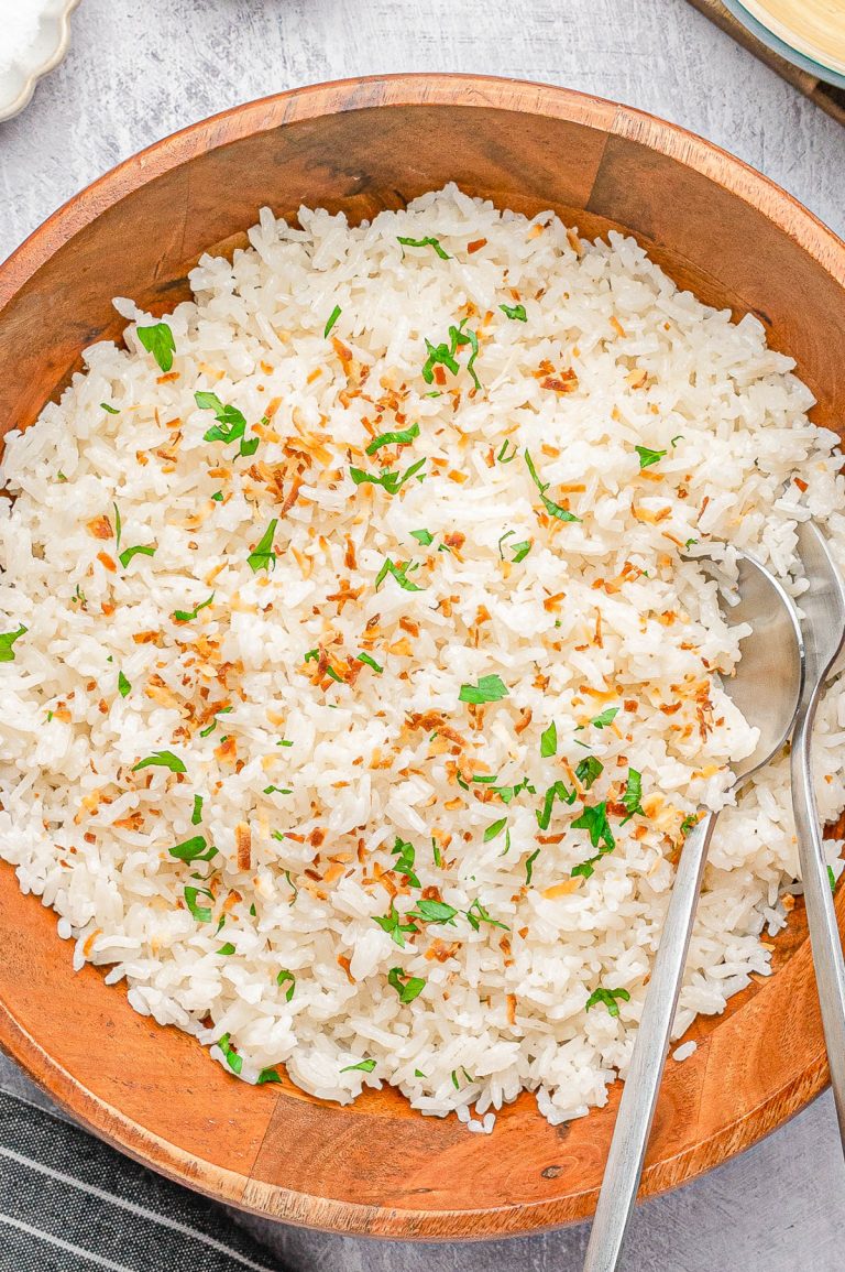 Easy Fluffy Coconut Rice (Restaurant-Quality At Home) - Averie Cooks