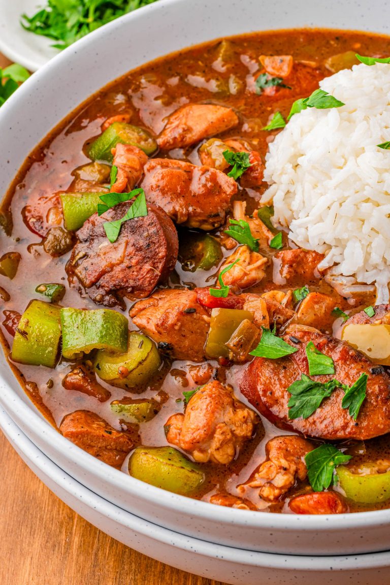 Chicken and Sausage Gumbo (a Tasty Cajun & Creole Mashup!) - Averie Cooks