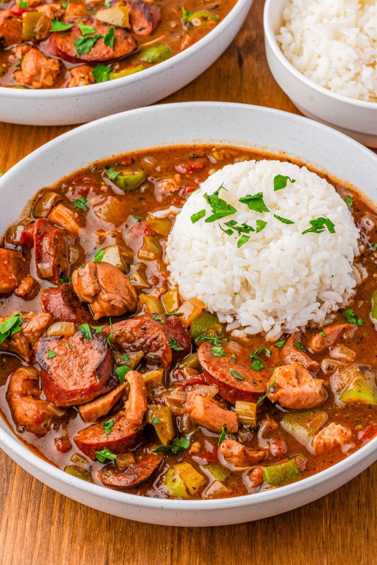 Chicken and Sausage Gumbo (a Tasty Cajun & Creole Mashup!) - Averie Cooks